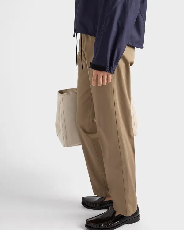 Prada Cotton Chino Pants - Clay Grey | Editorialist